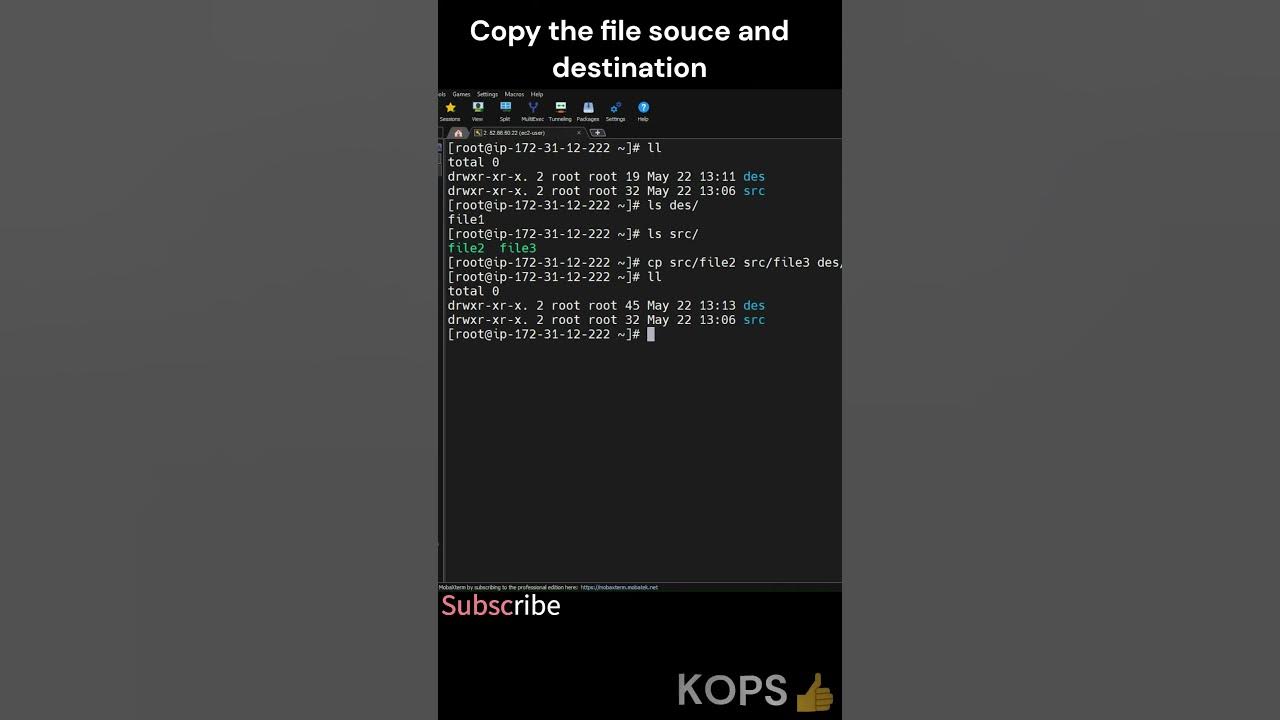 Linux Command Copy File Or Directory English Tamil Linuxcommands Linuxcommand Youtube