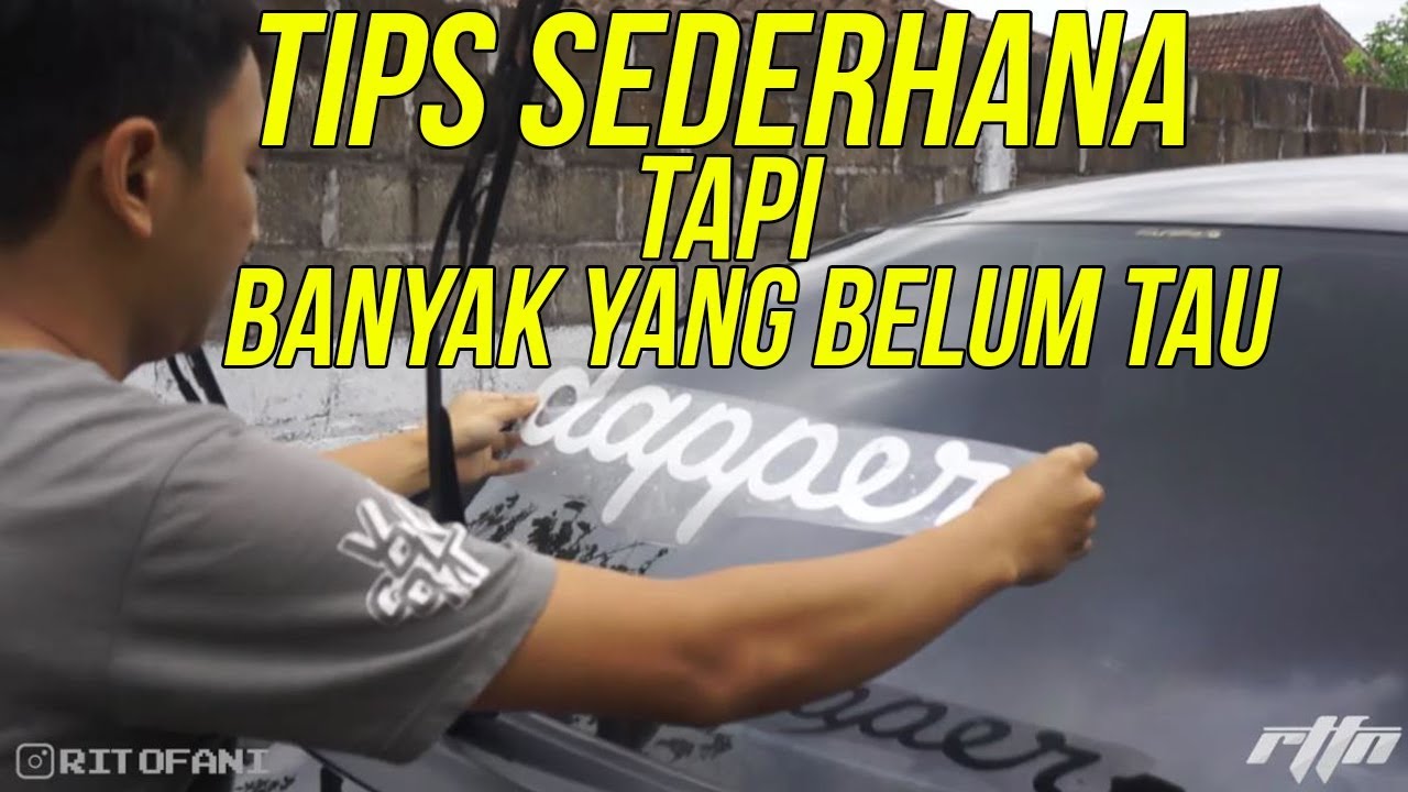 TIPS SEDERHANA Menempel STIKER biar Lebih Presisi - YouTube