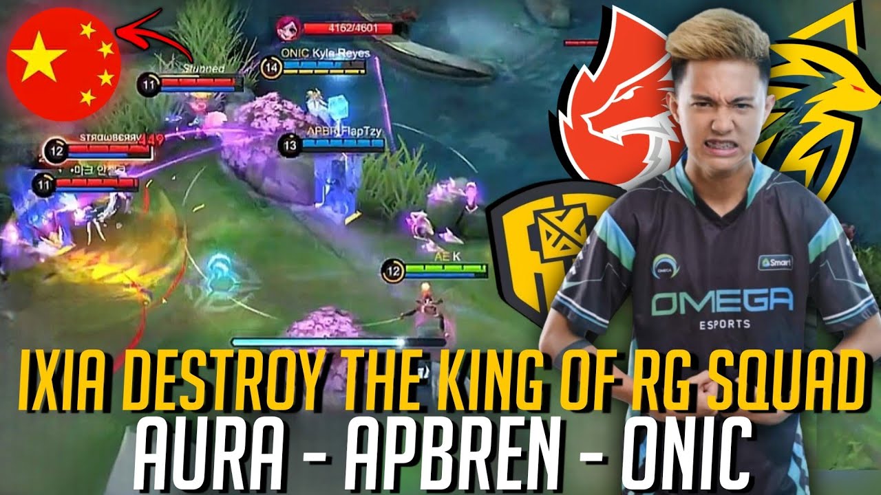 IXIA DESTROYED THE KING OF RG SQUAD With ApBren Flaptzy and AURA, ONIC ...