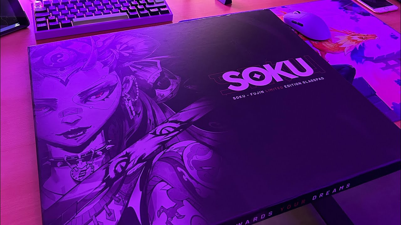 Soku - Fujin Glass Mousepad Unboxing - YouTube