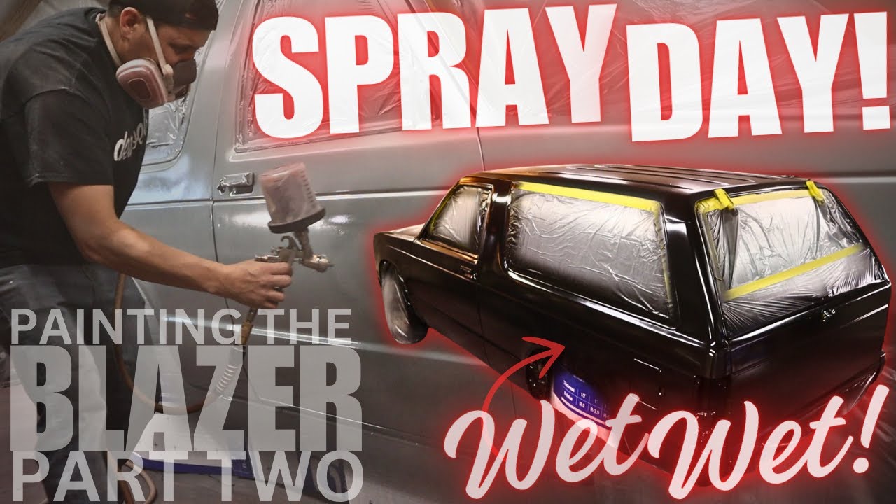 Blazer Paint Part 2 (Spray, Faux Patina, Clear) - YouTube