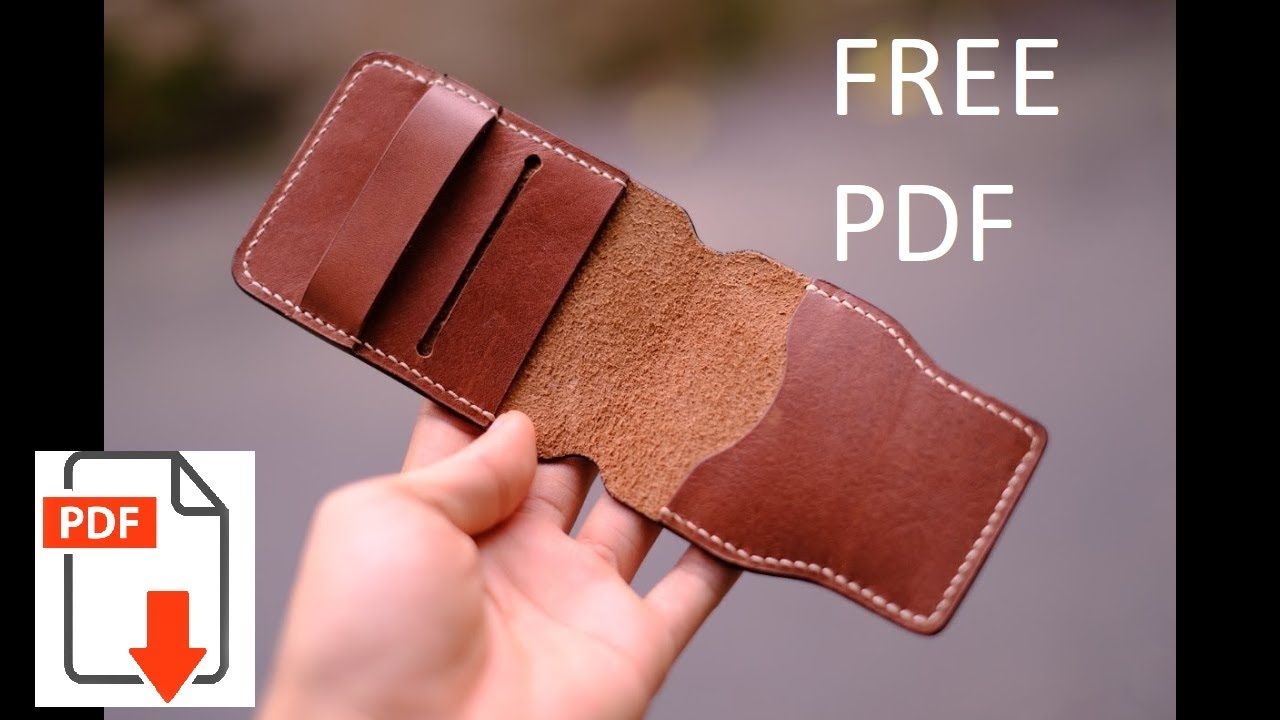 How to make a simple wallet No 2 free pdf pattern - YouTube