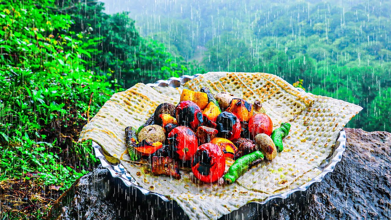 Making delicious barbecue in the rainforest - YouTube