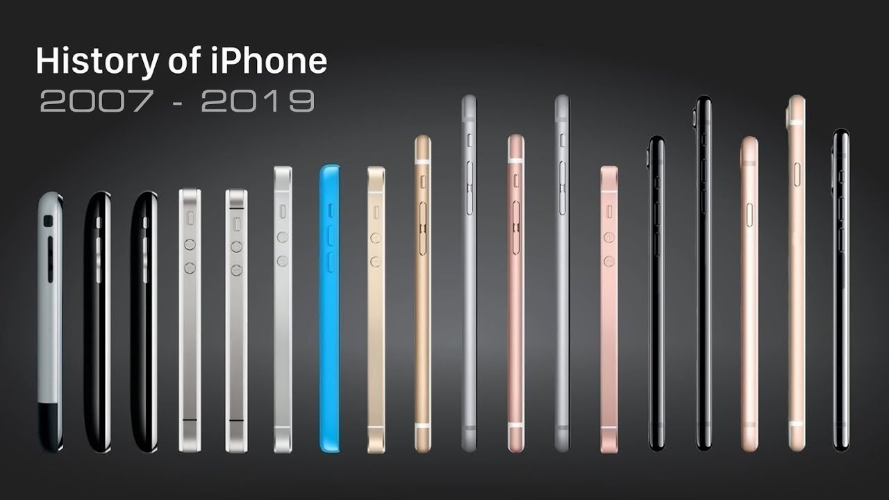 Istoria iPhone-ului | Toate Modelele de iPhone 2007 - 2019 - YouTube