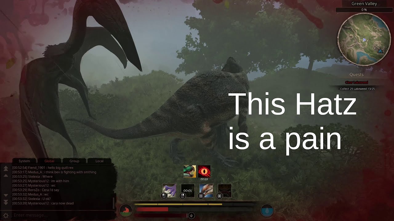Land Duck has a first Hatz encounter - Path of Titans Official - YouTube