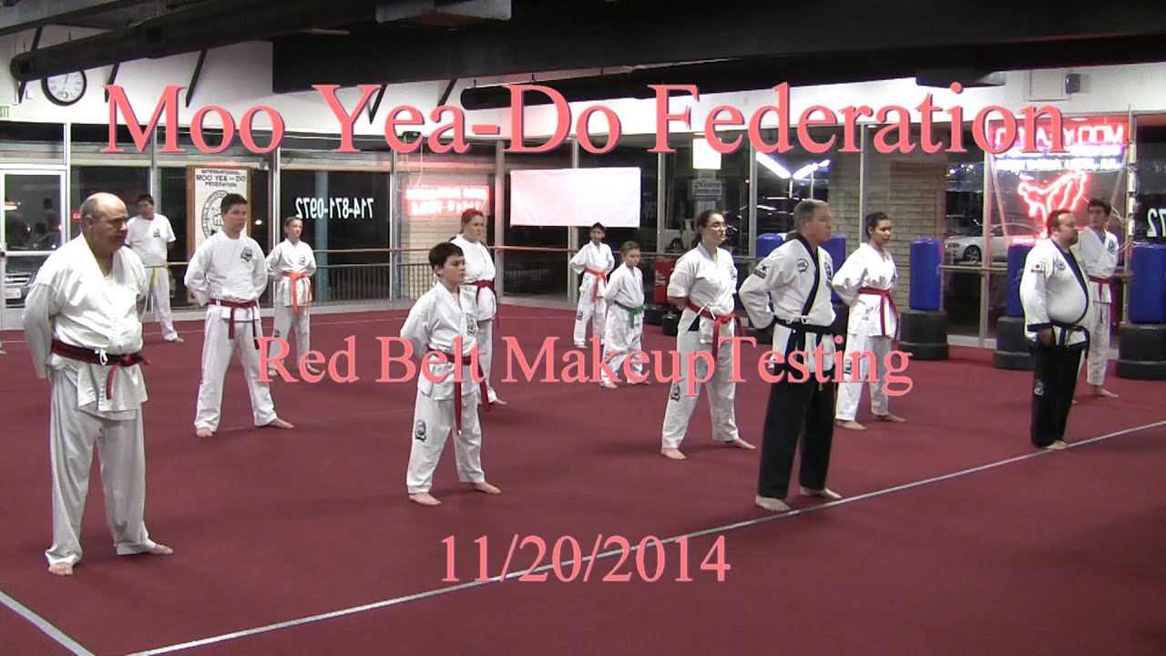 Kick'n It Moo Yea-Do Red Belt Testing - YouTube