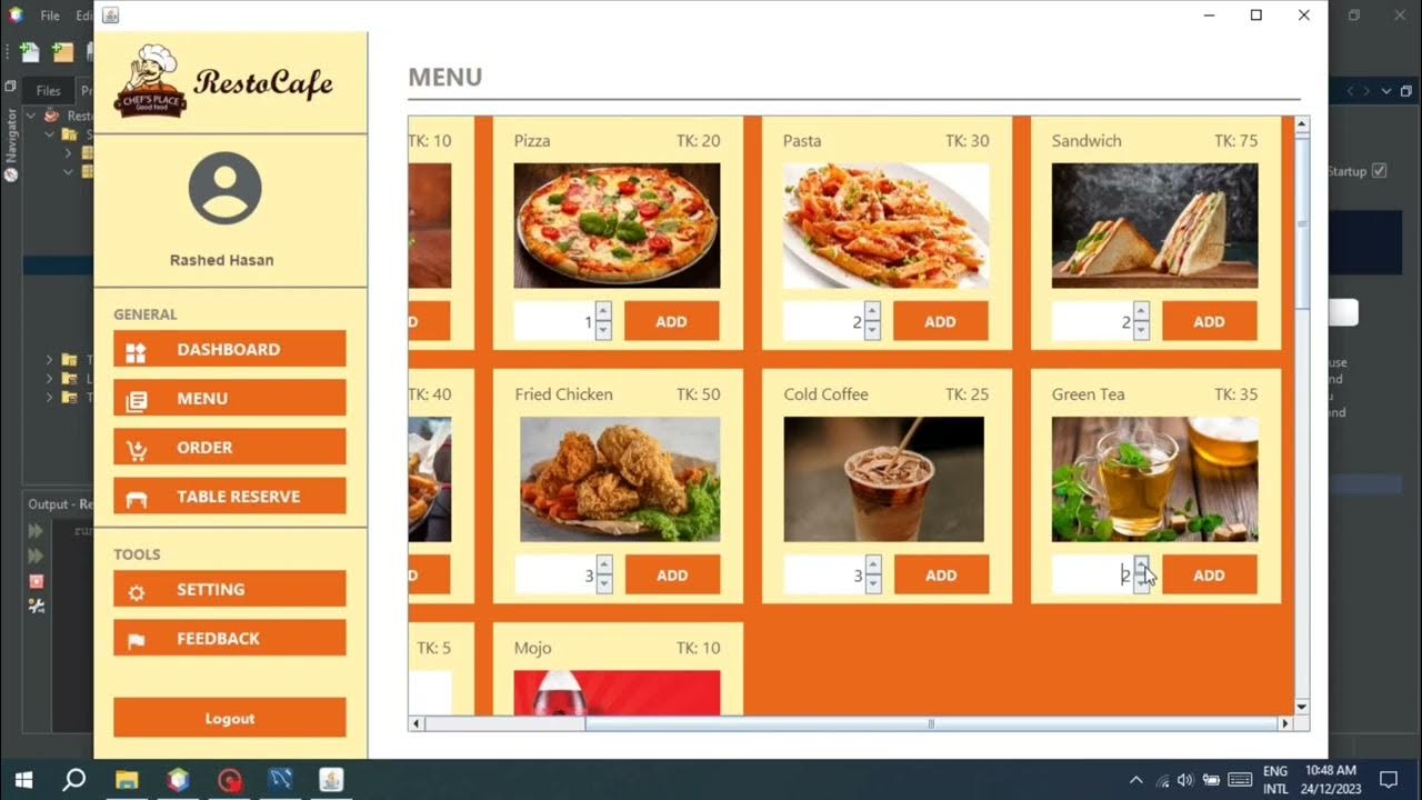 Restaurant Management System in Java - Java Swing | MySQL Database | NetBeans IDE - YouTube