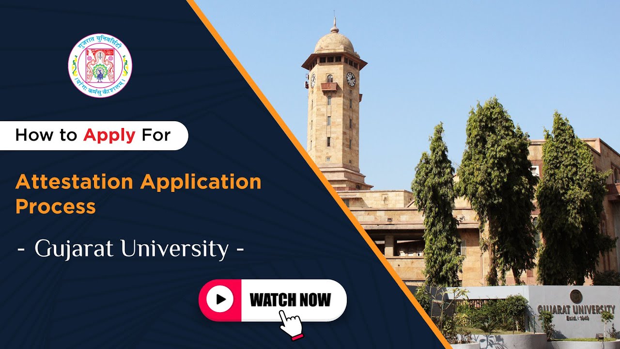 Gujarat University - Attestation Application Process - YouTube