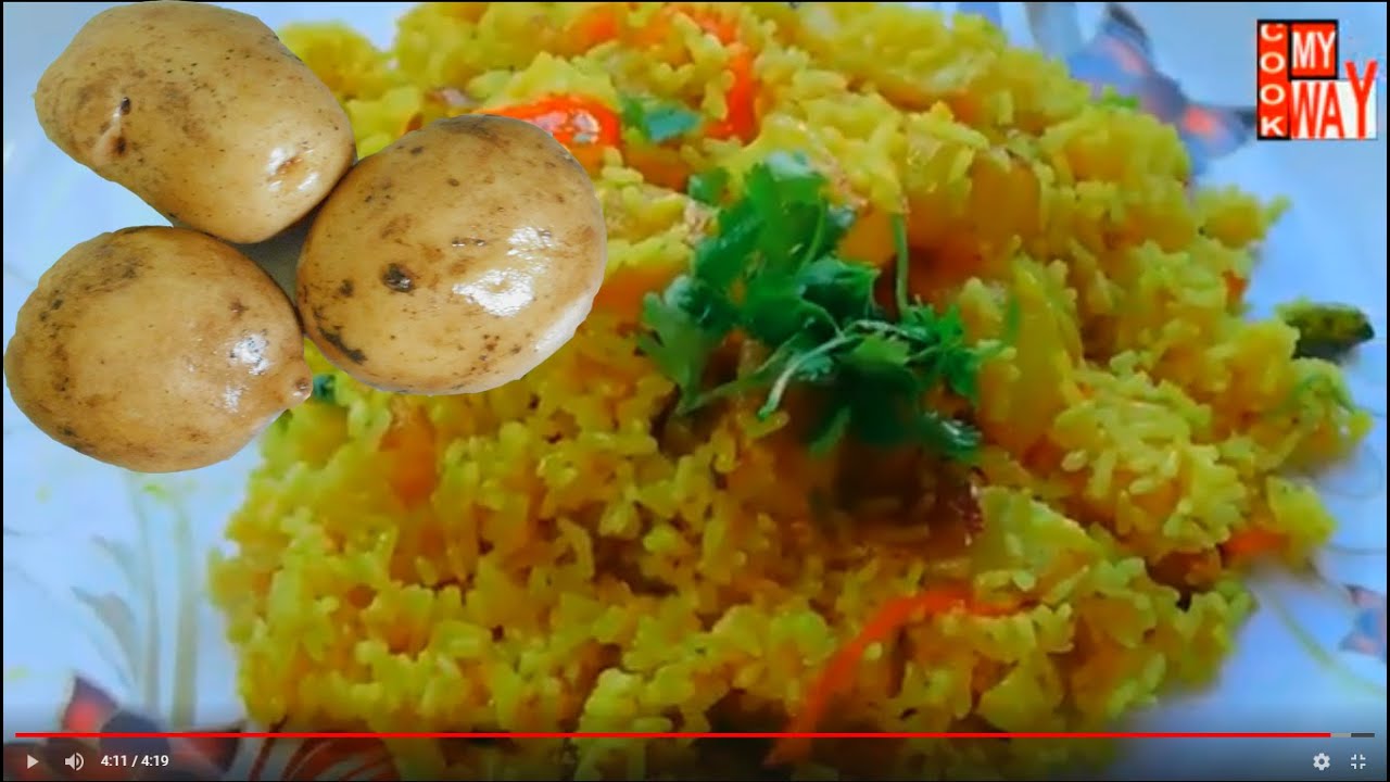 POTATO FRIED RICE :KAISE BANAYE: - YouTube