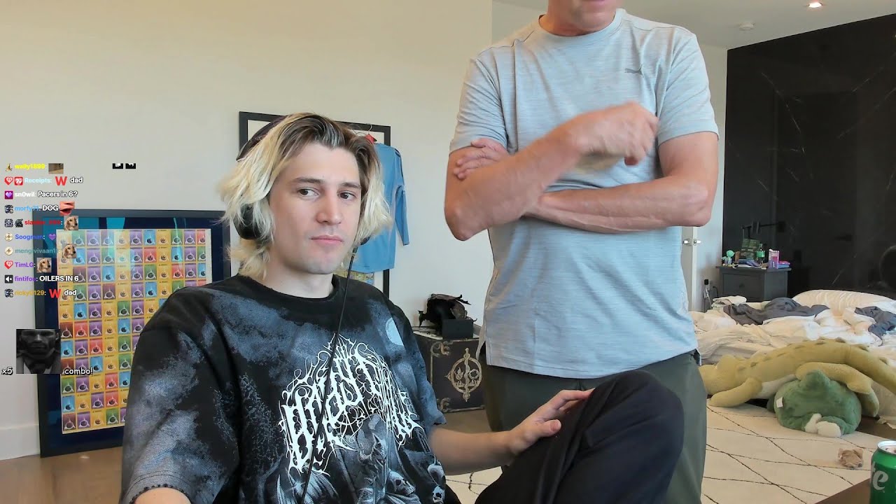 xQc's Dad Appears on Stream - YouTube