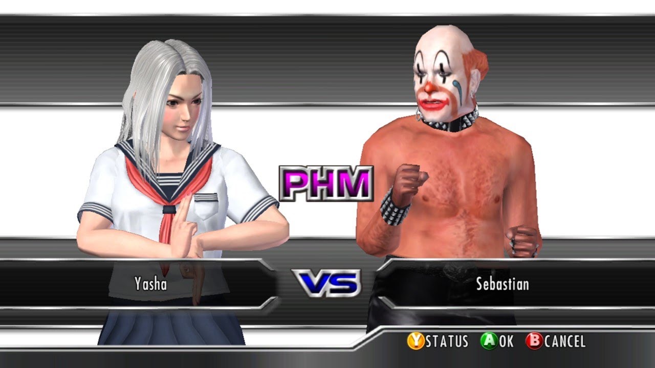 リョナ) Ryona) ランブルローズ XX 夜叉 vs セバスチャン PHM Rumble Rose XX Yasha vs ...