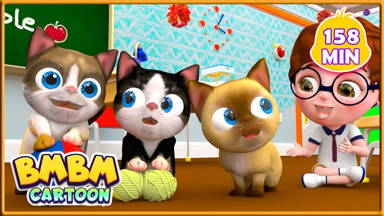 𝑵𝑬𝑾 Three Little Kitten Dance Song @NurseryRhymes | Bmbm School Theater ...