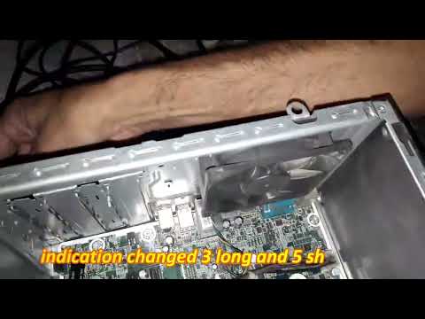 HP DeskPro 400 G3 3 long 2 short beeps - YouTube