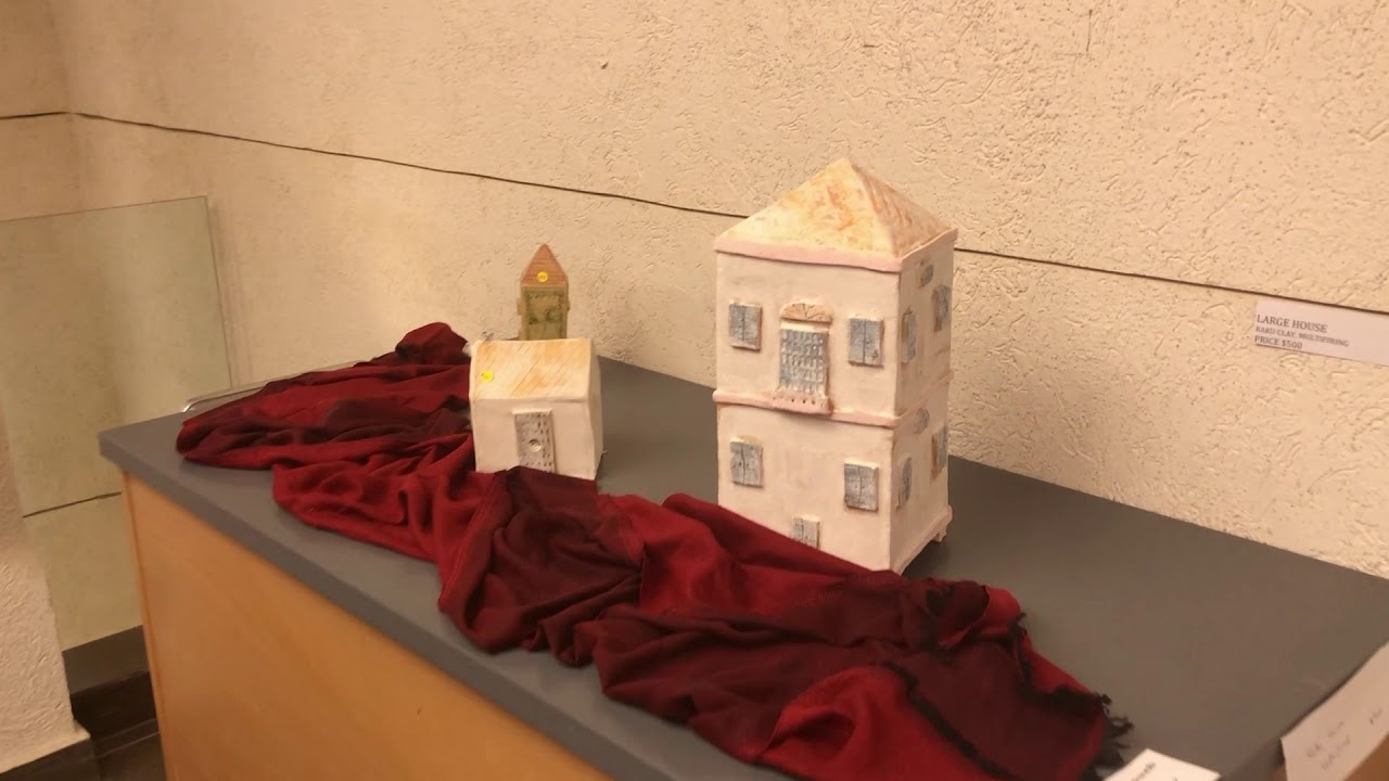 Artworks of May Abboud at the Galerie-Ras Beirut Cultural Center - YouTube