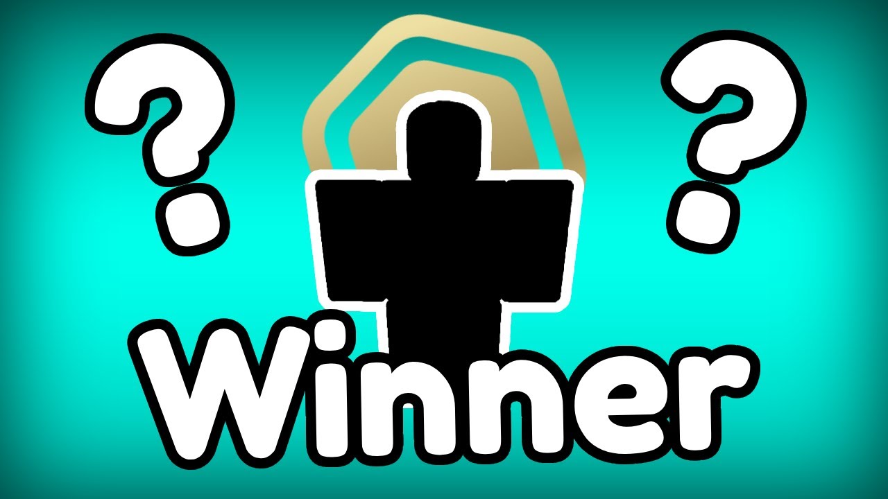 The Winner Of The 100 Robux (Roblox) - YouTube