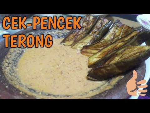 RESEP CEK-PENCEK TERONG (TERONG BUMBU KACANG)