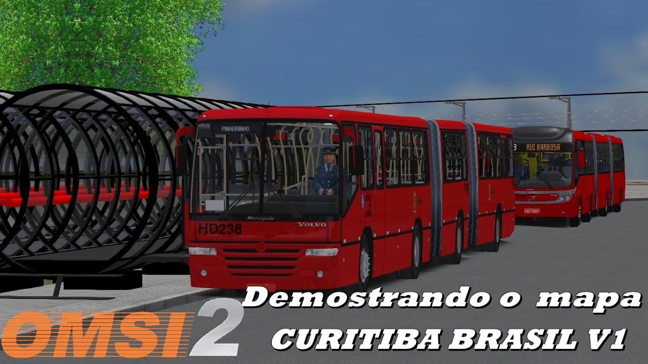 DEMOSTRAÇÃO DO MAPA CURITIBA BRASIL PARA OMSI 2 #16 - YouTube