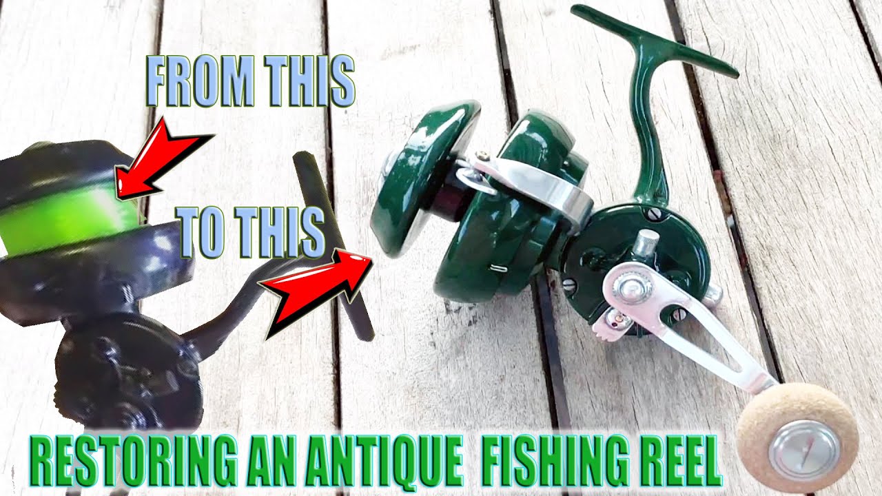 Antique 70 Year Old French Fishing Reel Custom Restoration Time Lapse # ...