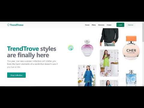 Created a brand new complete E-commerce Store Website TrendTrove - YouTube