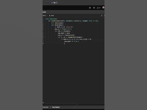Leetcode 691: Stickers to Spell Word - YouTube