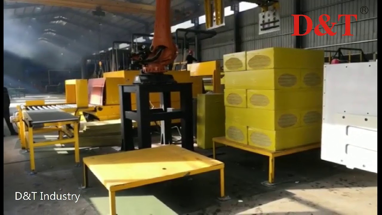 Rockwool Strip Cutting Machine - YouTube