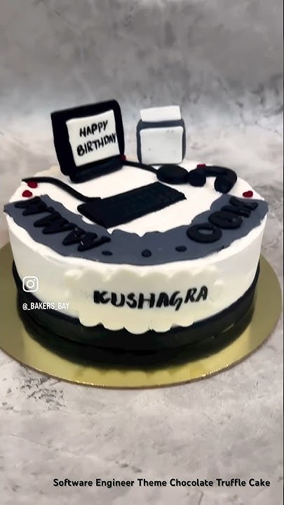 Software Engineer Theme Chocolate Truffle Cake #viral #cake # ...