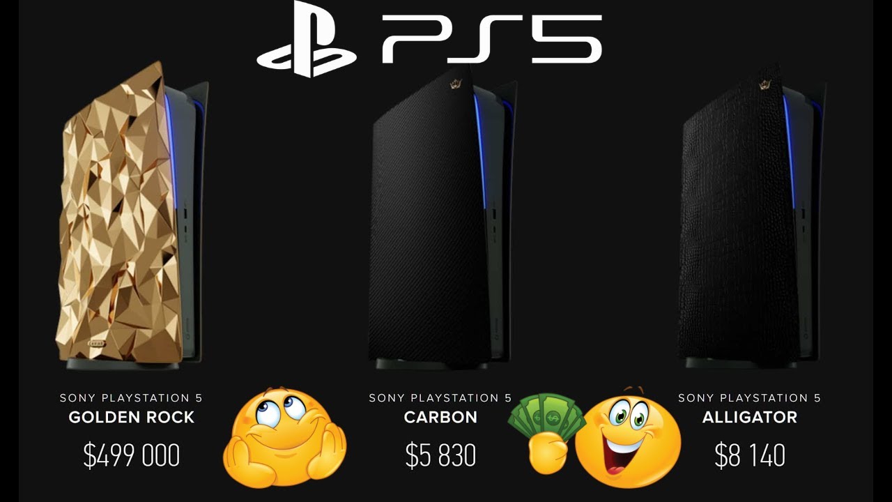 PS5 Golden ROCK & Alligator & Carbon by CAVIAR (expensive) limited ...