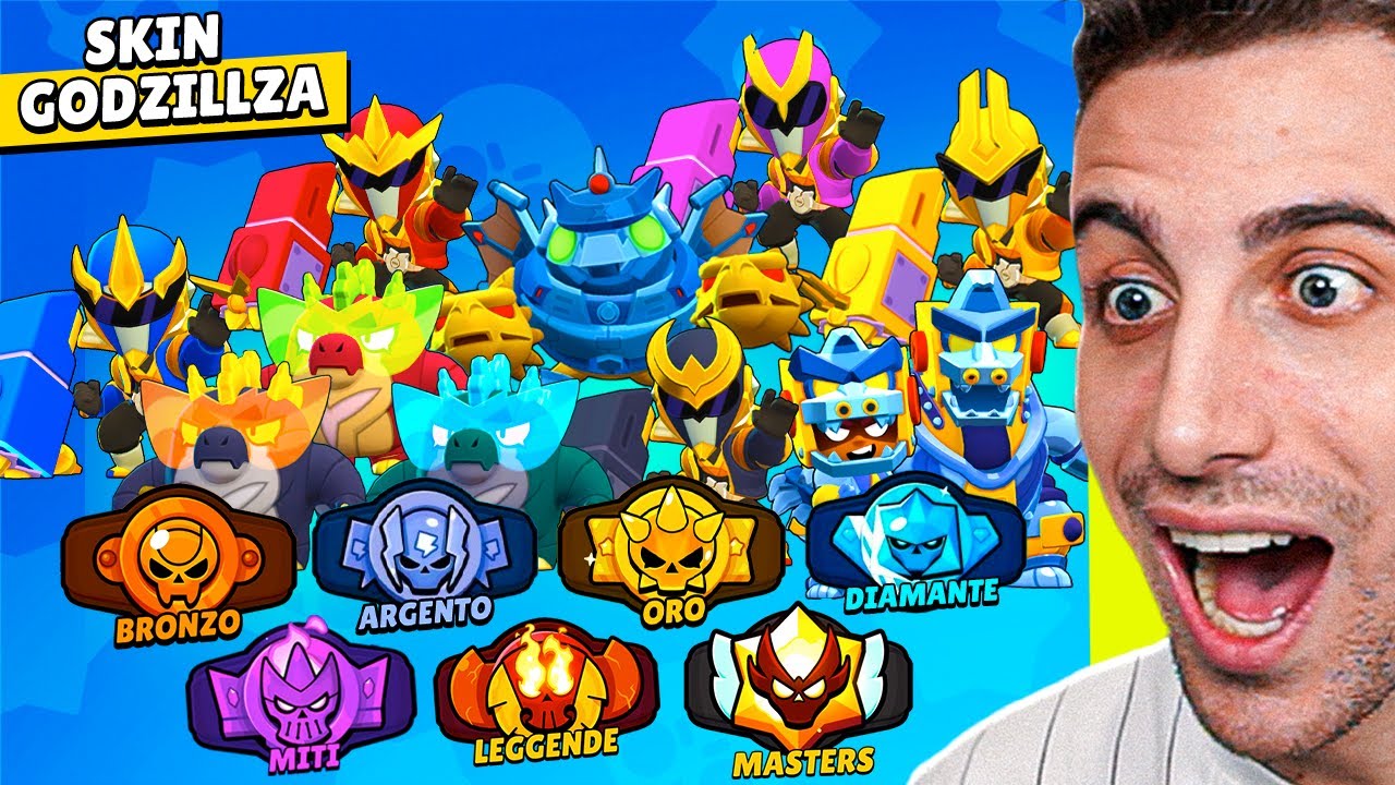 Gioco con SOLO Skin di GODZILLA in RANKED! Brawl Stars ITA! - YouTube