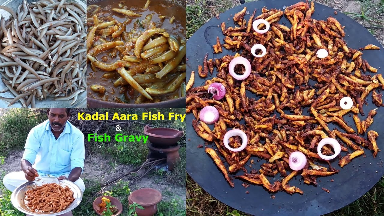 Kadal Ara Fish Fry & Fish Gravy | Crispy Sea Fish Fry | அம்மியில் ...