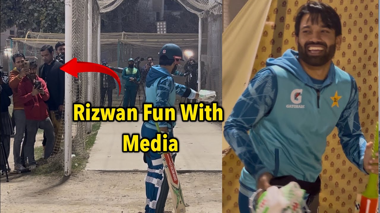 Pak Captain M Rizwan Interesting Batting Practice - YouTube