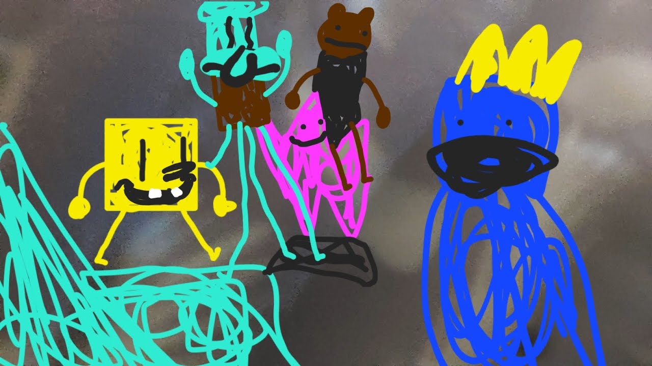 SpongeBob Squidward Patrick Sandy in Rainbow Frends 1 - YouTube