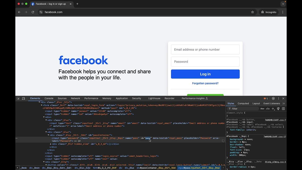 Automate Facebook Login | Selenium 4.X Java - YouTube