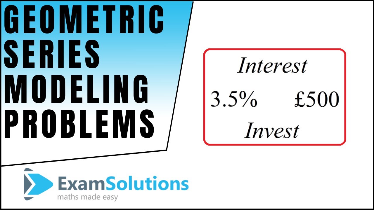 Geometric Series modelling - How to handle Investment style problems ...