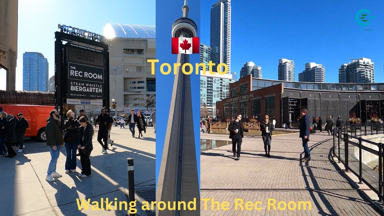 The Rec Room Walking Tour Toronto 4K || Virtual Tour The Rec Room ...