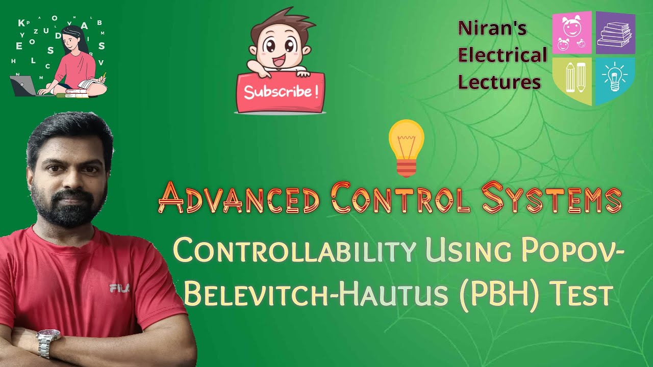 Controllability using Popov-Belevitch-Hautus PBH Test - YouTube