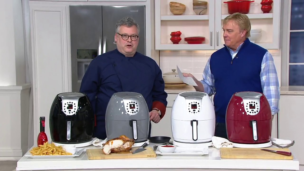 Cook's Essentials 5.3-qt Digital Air Fryer w/ 10 Presets & Pan on QVC ...