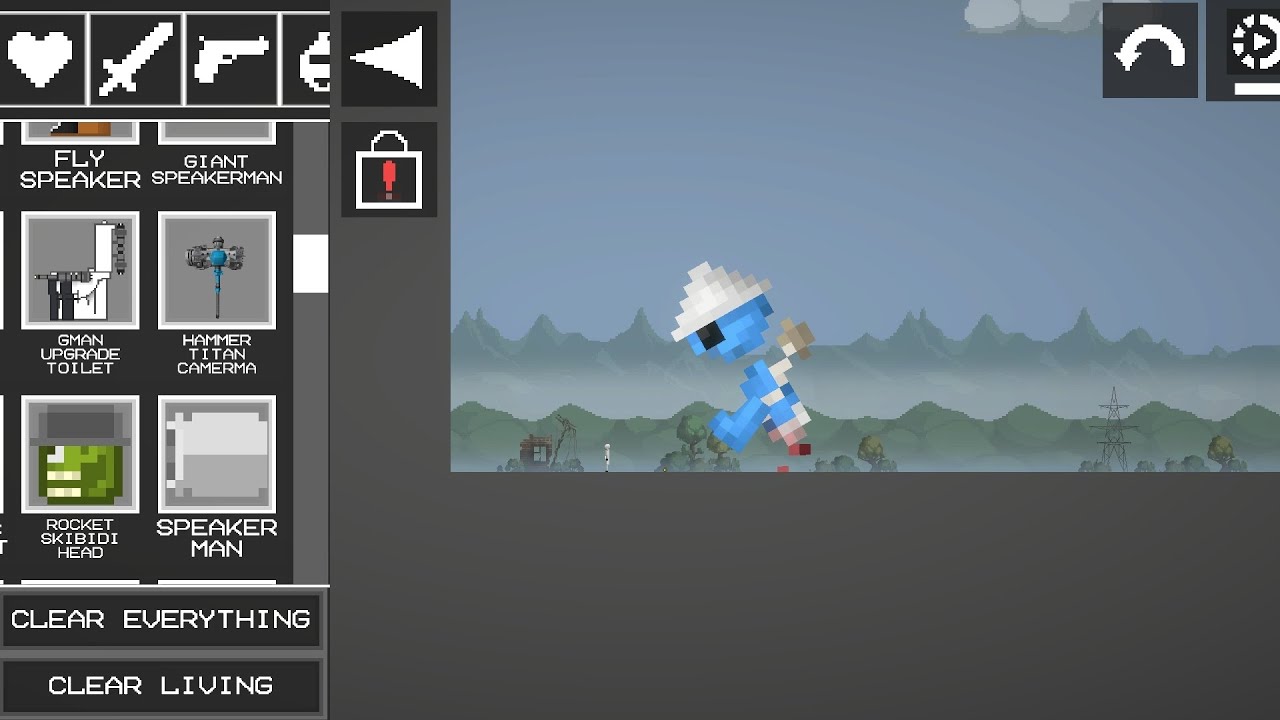 melon sandbox GIANT NPC SMURF CATT? android gameplay (6) - YouTube