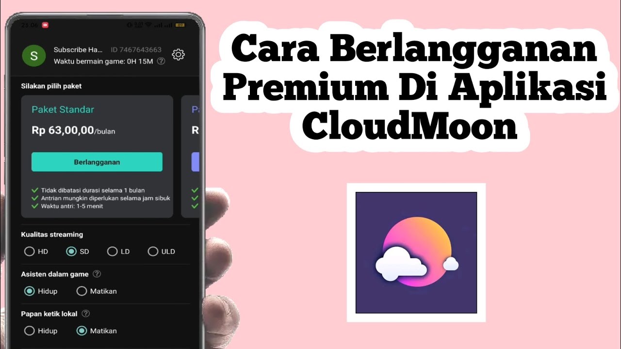 Cara Berlangganan Premium Di Aplikasi CloudMoon | Cara Langganan Di Aplikasi CloudMoon - YouTube