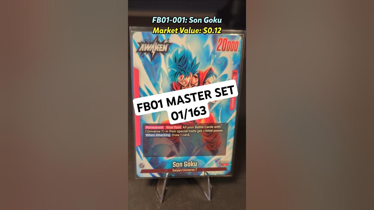 FB01-001 Son Goku 🔥 Fusion World Master Set Begins! #dragonball #fusionworld #awakenedpulse # ...