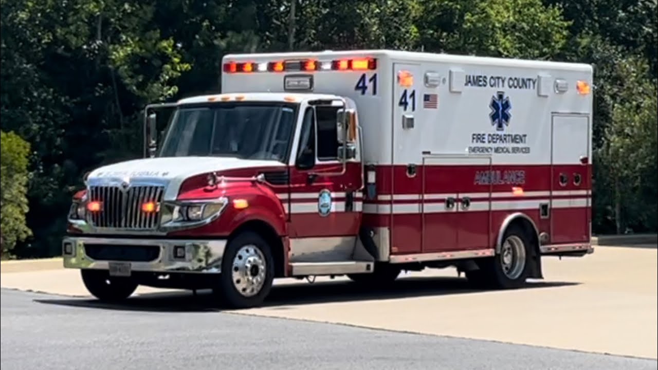 James City County Medic 41 & EMS 1 Responding, August 2023 - YouTube