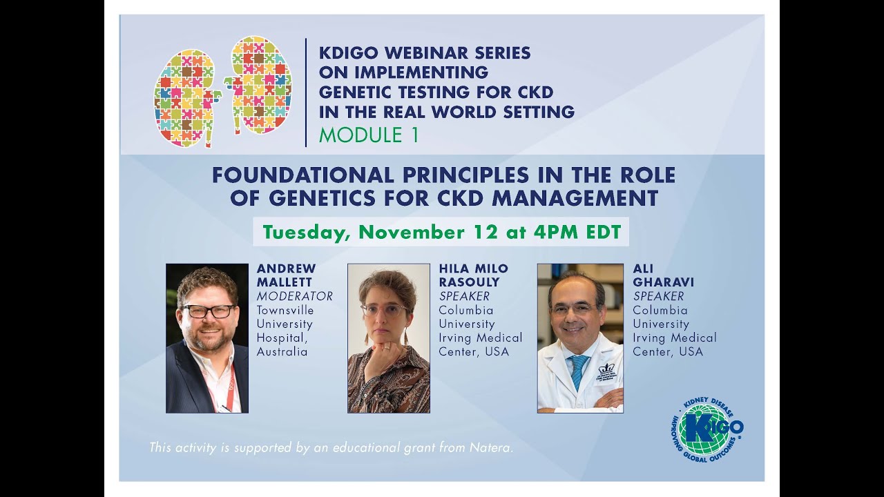 Module 1 - Implementing Genetic Testing for CKD Webinar Series - YouTube