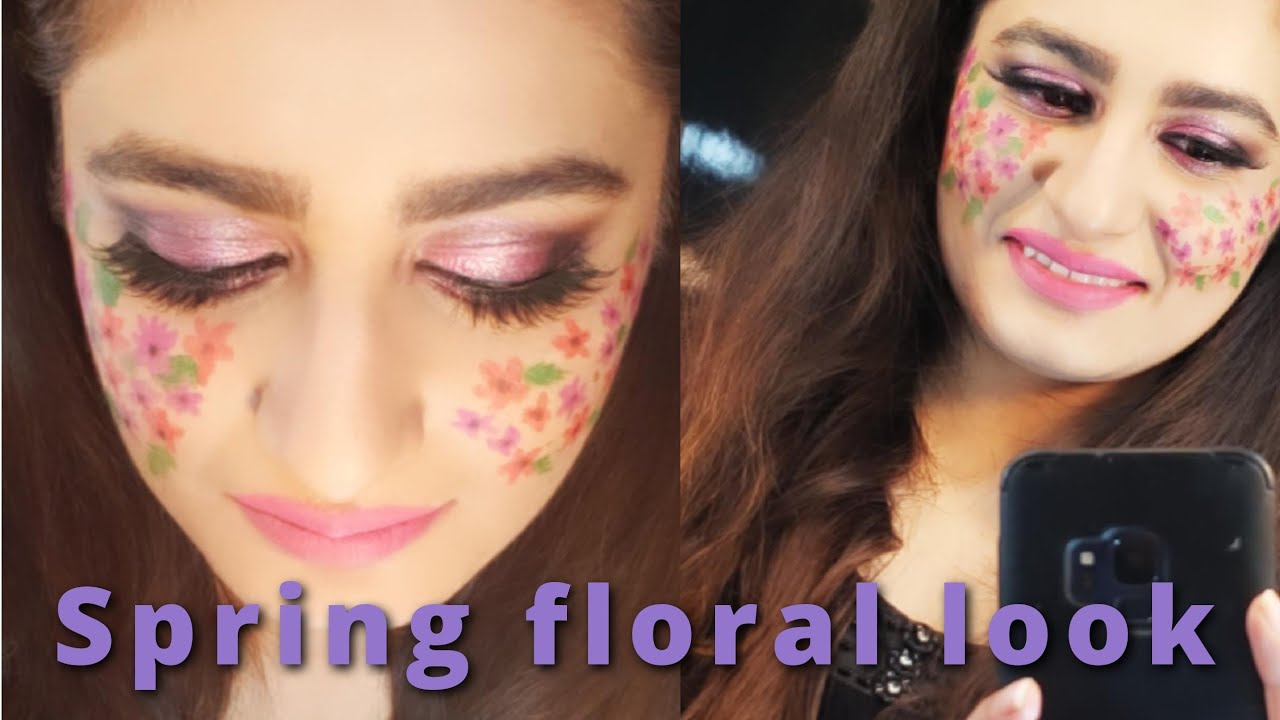 Spring floral look | flower theme | flower look - YouTube