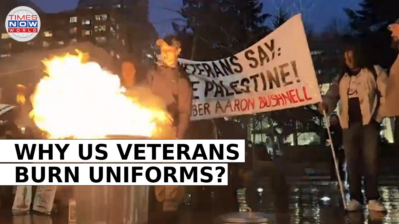 Veterans Burn Uniforms in Vigil for Aaron Bushnell, Air Force Member's ...