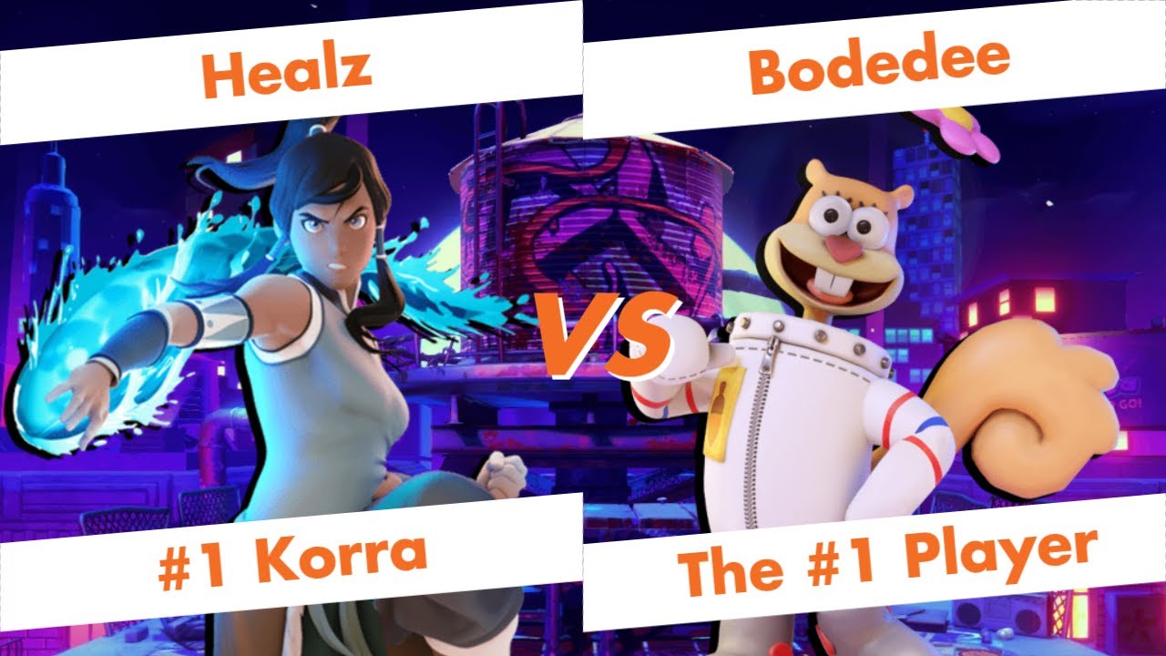 【Nick All Star Brawl】Healz (Korra) vs Bodedee (Sandy) High Level Gameplay【NASB】 - YouTube