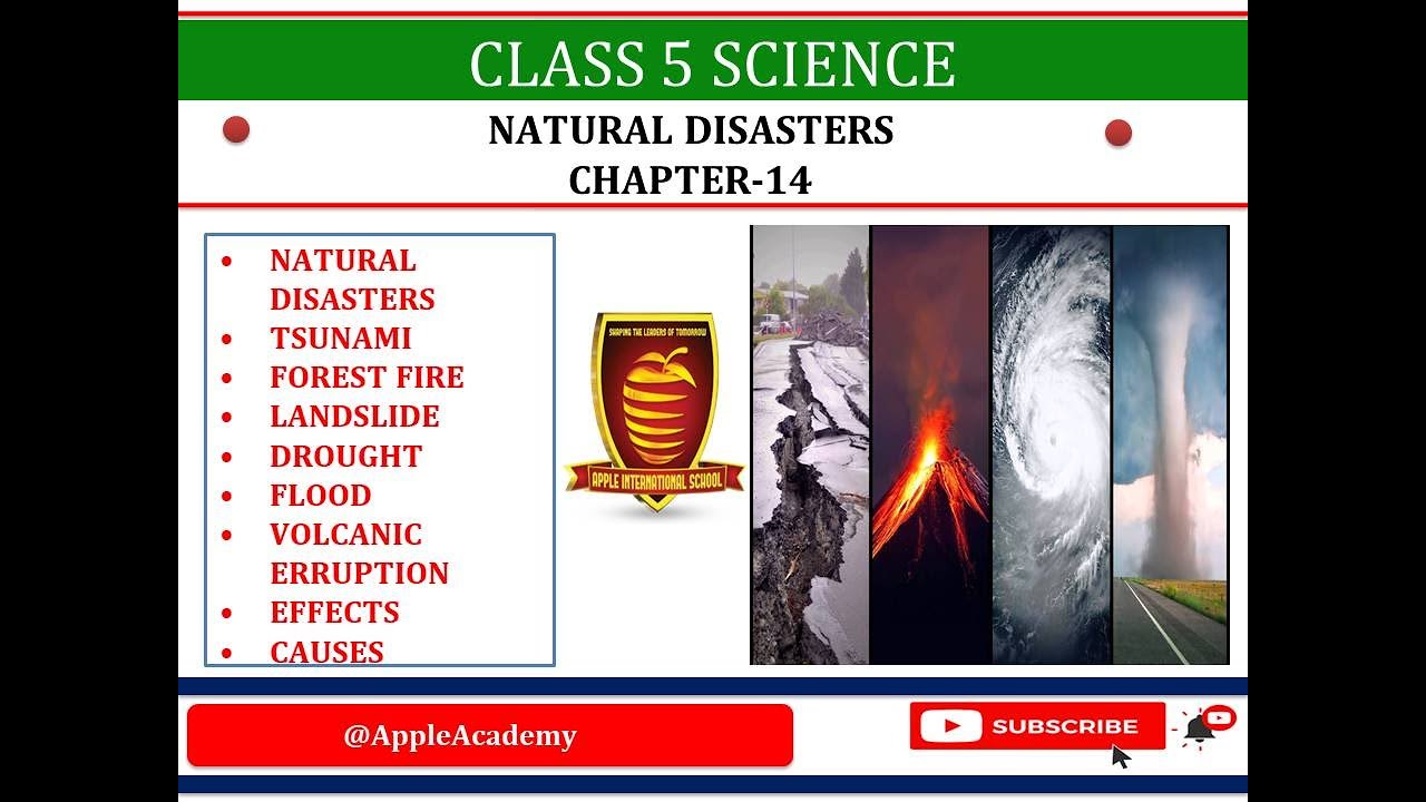 CLASS_5 SCI CHP 14 NATURAL DISASTERS - YouTube