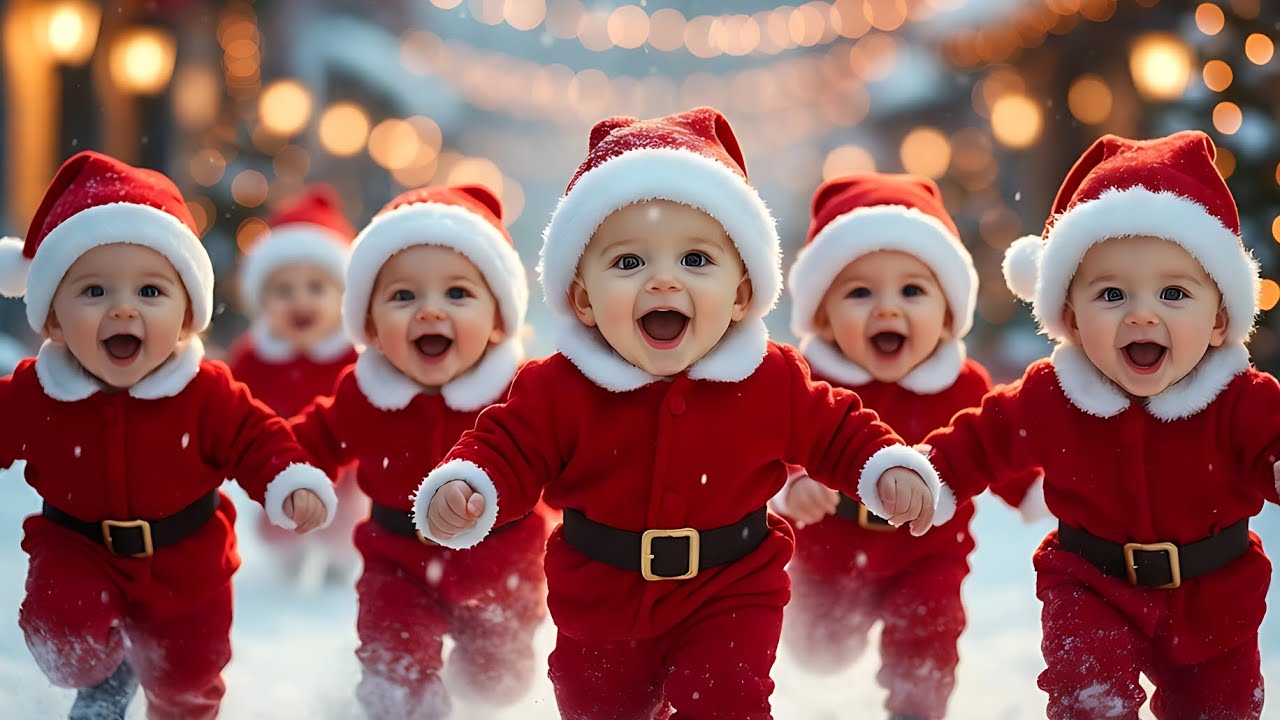 Jingle Bells Baby Dance 🎄👶 | Cute Babies Dancing & Smiling | Christmas ...