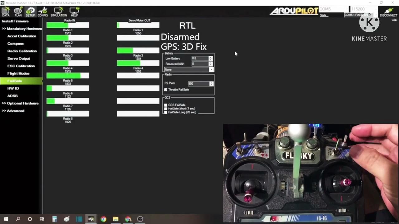 Ardupilot FS Throttle PWM Setting - YouTube