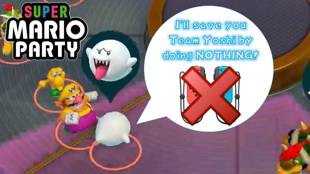Super Mario Party - Boo saves Team Yoshi in It's the Pits By Doing ...