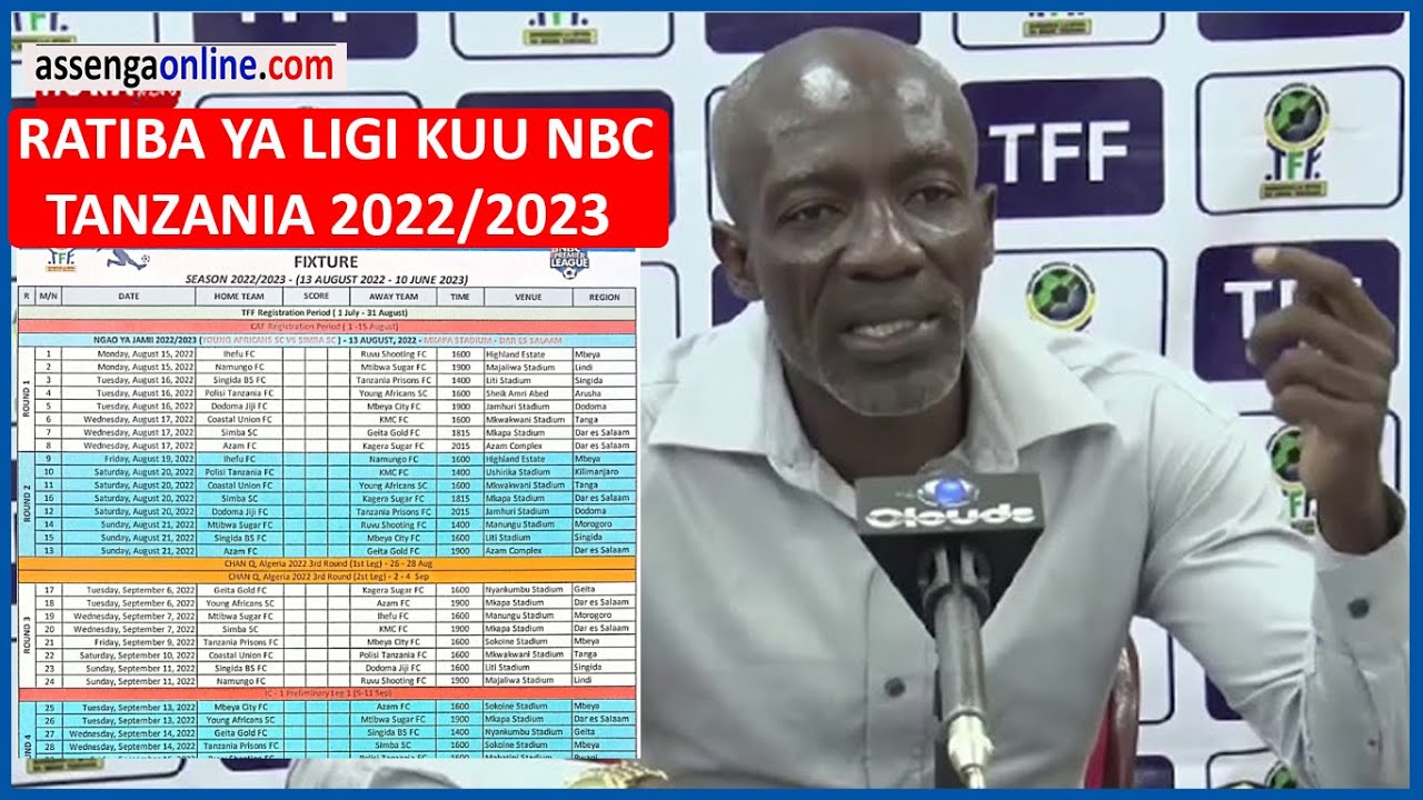 Ratiba ya ligi kuu NBC Tanzania bara 2022/23 - assengaonline.com