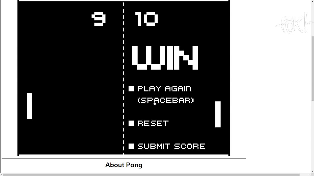 Pong - Live stream FOK!games - YouTube